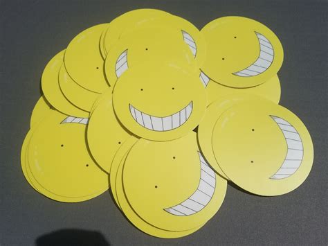 Koro Sensei Vinyl Sticker Assassination Classroom Etsy