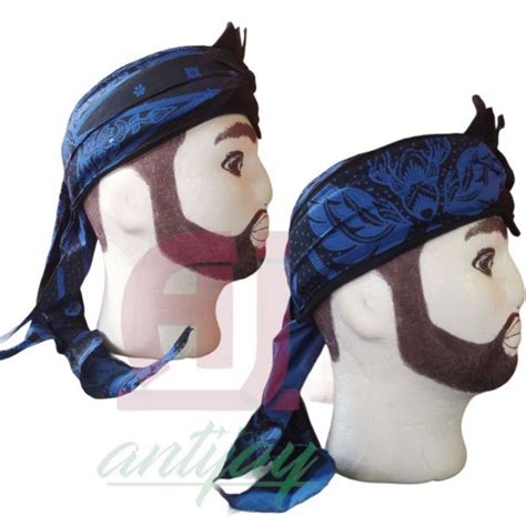 Blangkon Sundo Iket Udeng Blangkon Jawa Sunda Motif Batik Baduy Biru Lazada Indonesia
