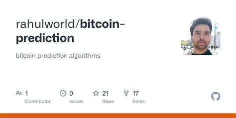 GitHub Rahulworld Bitcoin Prediction Bitcoin Prediction Algorithms