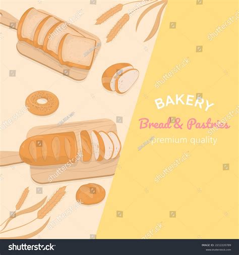 Bakery Bread Template Design Bread Wheat Stock Vector Royalty Free 2212220789 Shutterstock