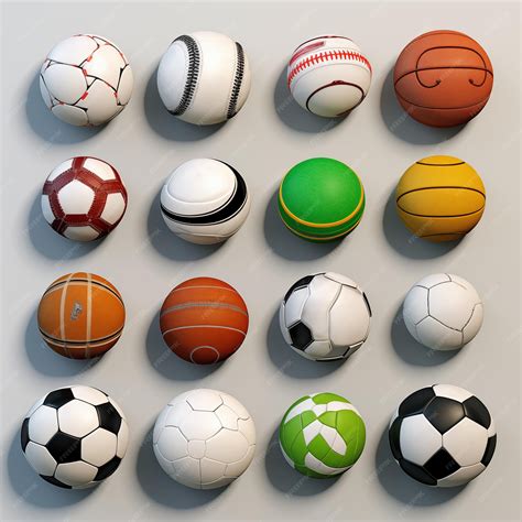 Collection Of Different Sports Balls Including Soccer And Tennis Balls