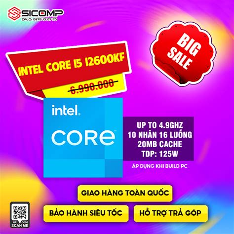 CPU Intel Core I5 12600KF Tray