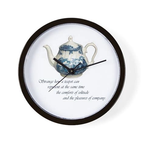 Teapot Wall Clock Cafepress