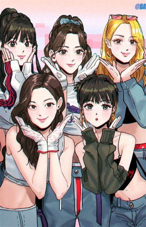 Lesserafim Fanart Made By 🖤 The Buy Girl ~ • ダンス イラスト 韓国 可愛い