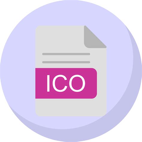 Ico File Format Flat Bubble Icon 44048394 Vector Art At Vecteezy