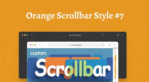 Customize Scrollbar Customize Scrollbar