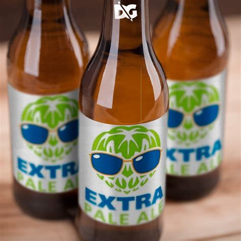 Elegant Glass Bottle Mockup Design