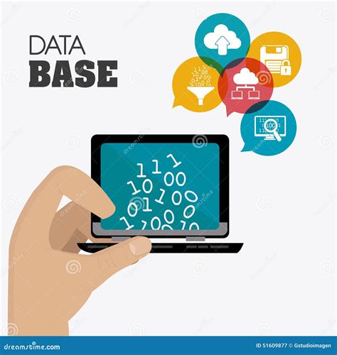 Diseño De Base De Datos Ejemplo Del Vector Ilustración Del Vector