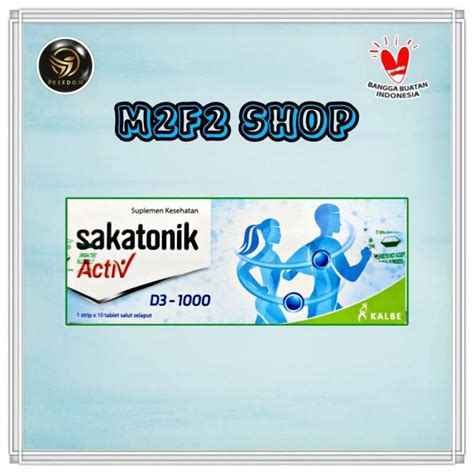 Jual Sakatonik Activ D3 1000 Iu Suplement Kesehatan Tablet 1000