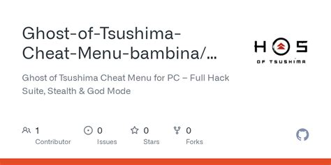 Github Ghost Of Tsushima Cheat Menu Bambinagithub Ghost Of