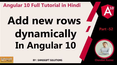 Add New Rows Dynamically In Angular 10 Angular 10 Full Tutorial In