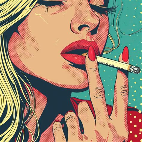 Retro Art Woman Smoking Images Free Download On Freepik