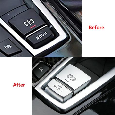Electronic Handbrake Button Cover Car Parking Brake Switch Button Stic