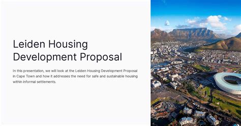Leiden Housing Development Proposal