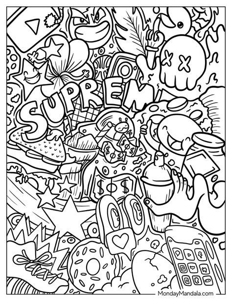 Cool Graffiti Coloring Pages Fun And Free Free Coloring Pages To Print