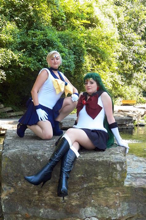 Sailor Uranus And Sailor Pluto By Lafleurdesang On Deviantart