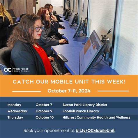 Ocworkforcesolutions Mobileunit Buenapark Foothillranch Laverne