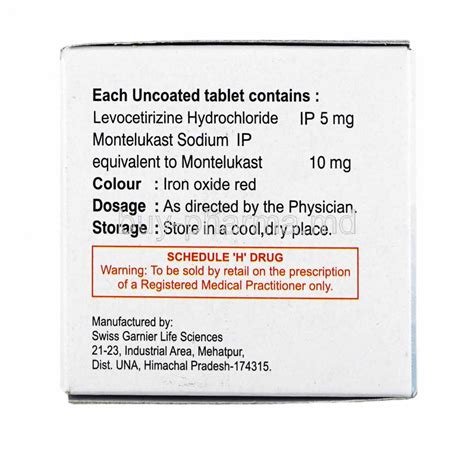 Buy Levokast 5mg 10mg 10s Tablet Best Price Online