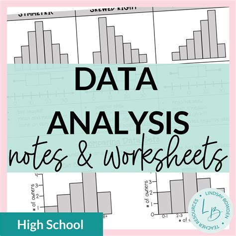 Data Analysis Notes And Worksheets Lindsay Bowden Worksheets Library