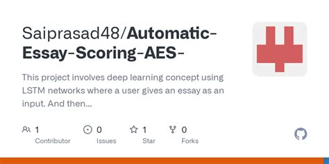 github saiprasad48 automatic essay scoring aes this project