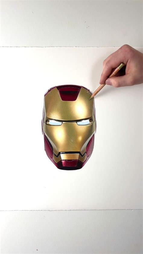 How To Draw The Iron Man Mask