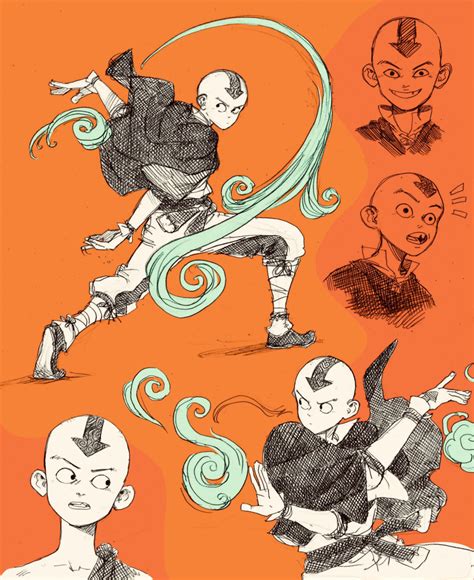 Safebooru 1boy Aang Arrow Symbol Aten Man Avatar The Last