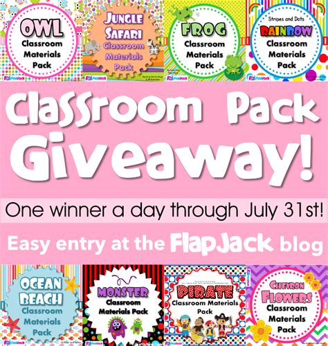 Flapjack Classroom Materials Pack Giveaway Flapjack