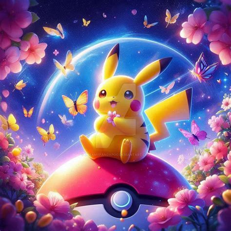 Pikachu In Space Decorated Colorful 63 By Dreamypandapoo On Deviantart