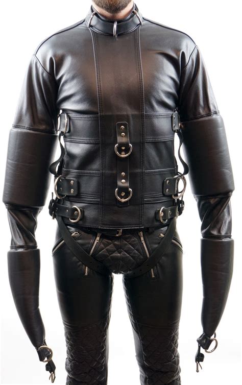 Leather Bondage Straitjacket Gay Bdsm Restraint Gear Leather Gear