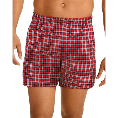 Hanes Mens Cool Underwear Comfort Flex Waistband Tartan Boxers
