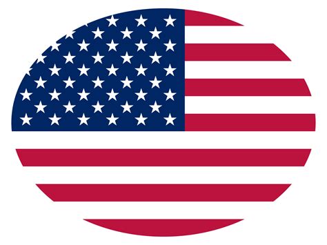 Flag Of Us Usa Flag America Flag On The Oval Shape Format Png