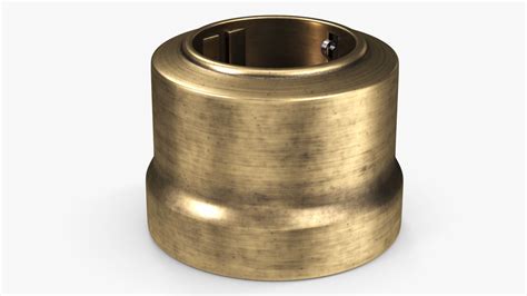 Retro Brass Sockets 3d Model 19 3ds Blend C4d Fbx Max Ma Lxo