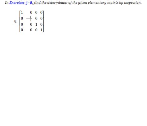 solved in exercises 5−ε find the determinant of the given