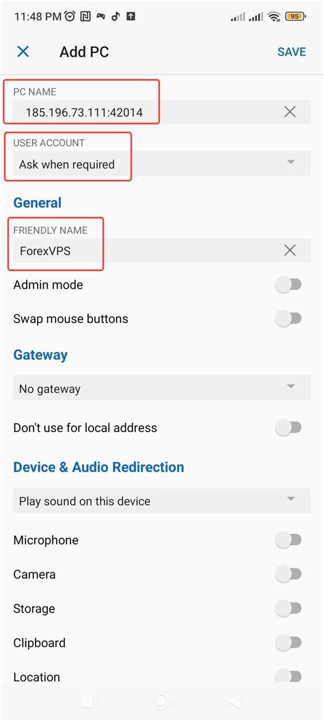 How To Connect To Your Vps From Your Mobile Device Mobiletablet Fxvm Knowledge Base