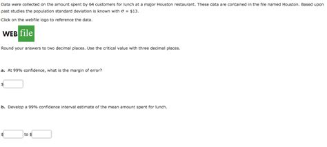 Solved Data Were Collected On The Amount Spent By 64