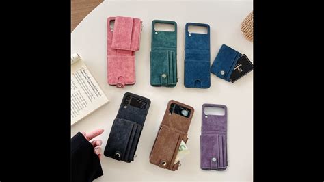 삼성 갤럭시 Z플립4 가죽 케이스 카드수납 동전지갑 소가죽 풀커버 Youtube