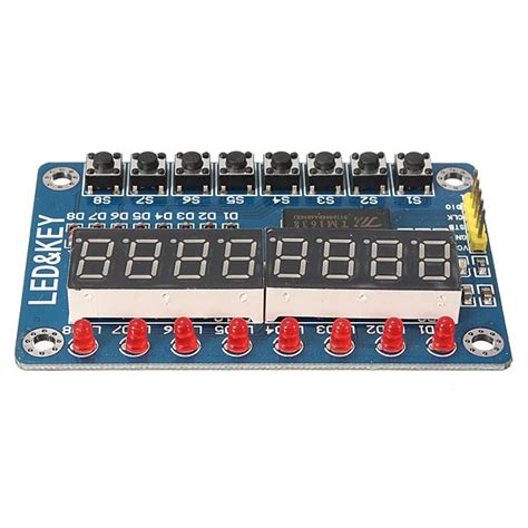 5Pcs TM1638 Chip Key Display Module 8 Bits Digital LED Tube For AVR Arduino Alexnld Com