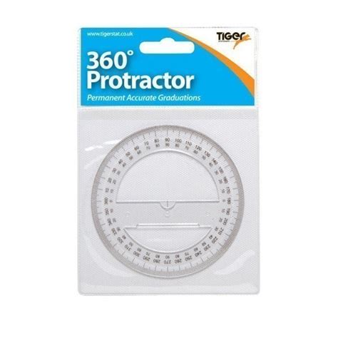 Cutting Edge Crafts Tiger® Geometry 360° Clear Protractor