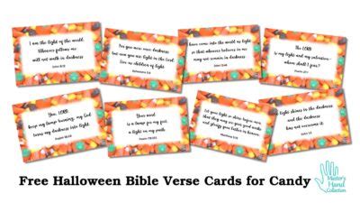 Bible Verses For Halloween [free Scripture Cards For Candy] Masters