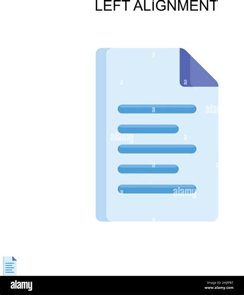 Left Alignment Simple Vector Icon Illustration Symbol Design Template