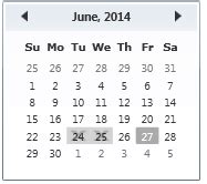 Xaml How To Style The BlackoutDates From WPF Calendar Stack Overflow