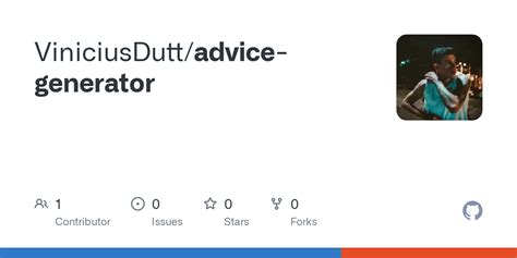Github Viniciusdutt Advice Generator