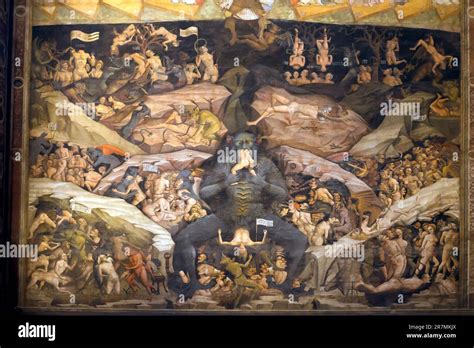 Medieval Heaven And Hell Painting