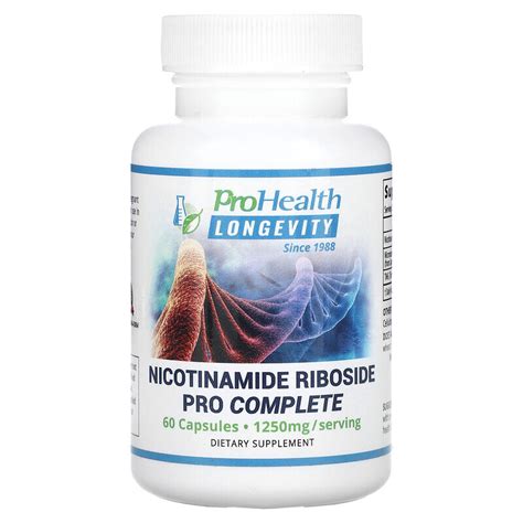 ProHealth Longevity, Никотинамид рибозид про полный, 60 капсул – купить ...