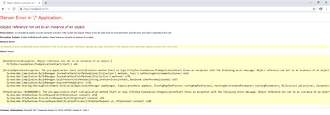 Net Object Reference Not Set To An Instance Of An Object Fiftyone Foundation