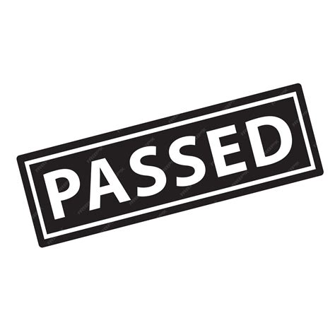 Premium Vector Passed Stamp Icon Vector Logo Design Template