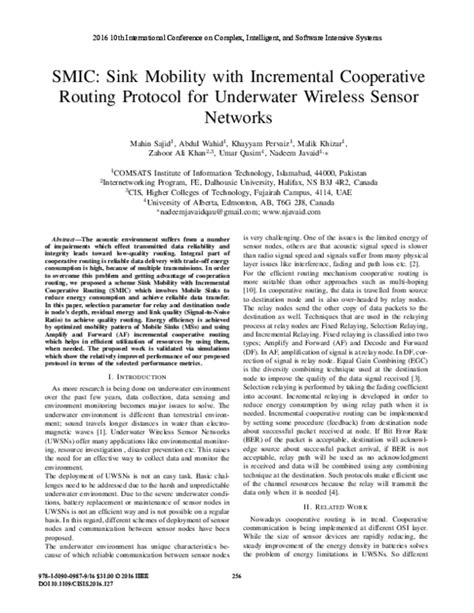 Pdf Smic Sink Mobility With Incremental Cooperative Routing Protocol