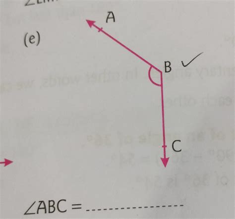 Determine The Measure Of Angle Abc For The Figure Shown Below Where A