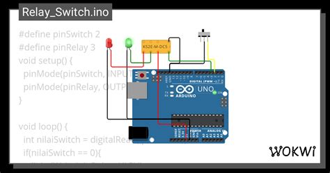 Relay Switch Ino Wokwi ESP32 STM32 Arduino Simulator