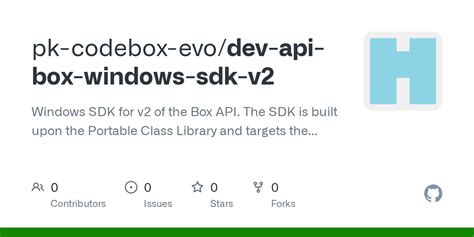 Github Pk Codebox Evodev Api Box Windows Sdk V2 Windows Sdk For V2
